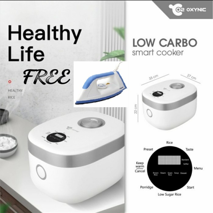 Jual OXYNIC LOW CARBO FREE SETRIKA MIYAKO | Shopee Indonesia
