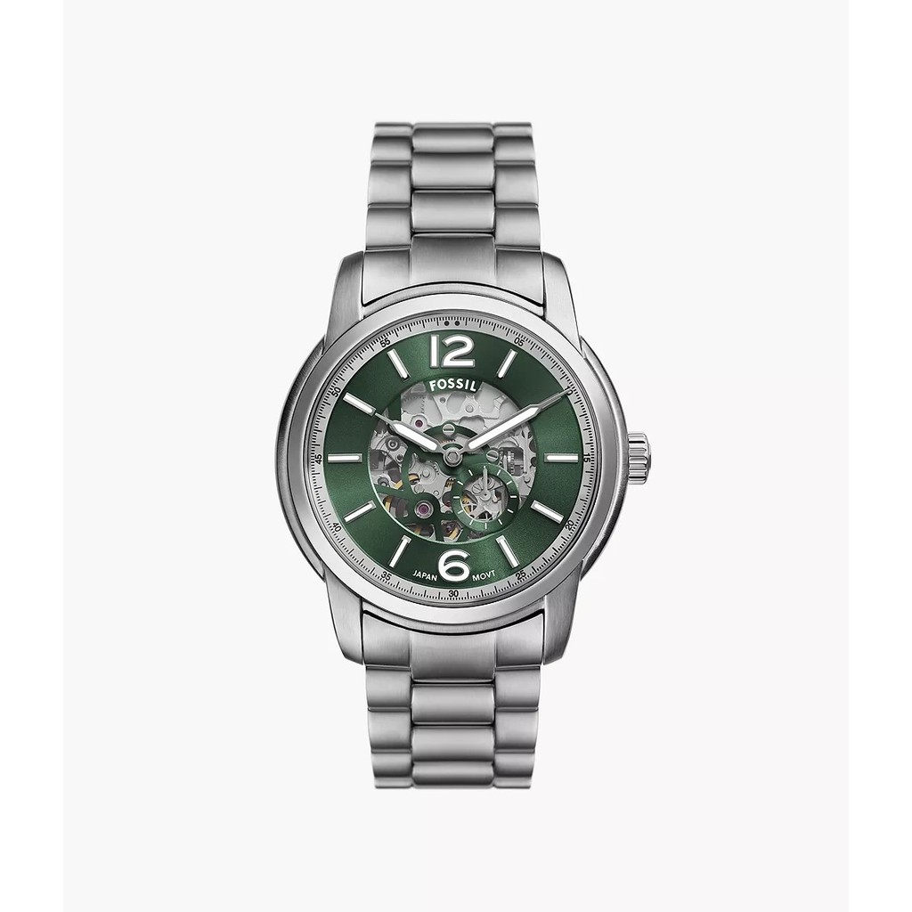 Jual Fossil Heritage Automatic Silver Jam Tangan Pria 43MM ME3262 ...