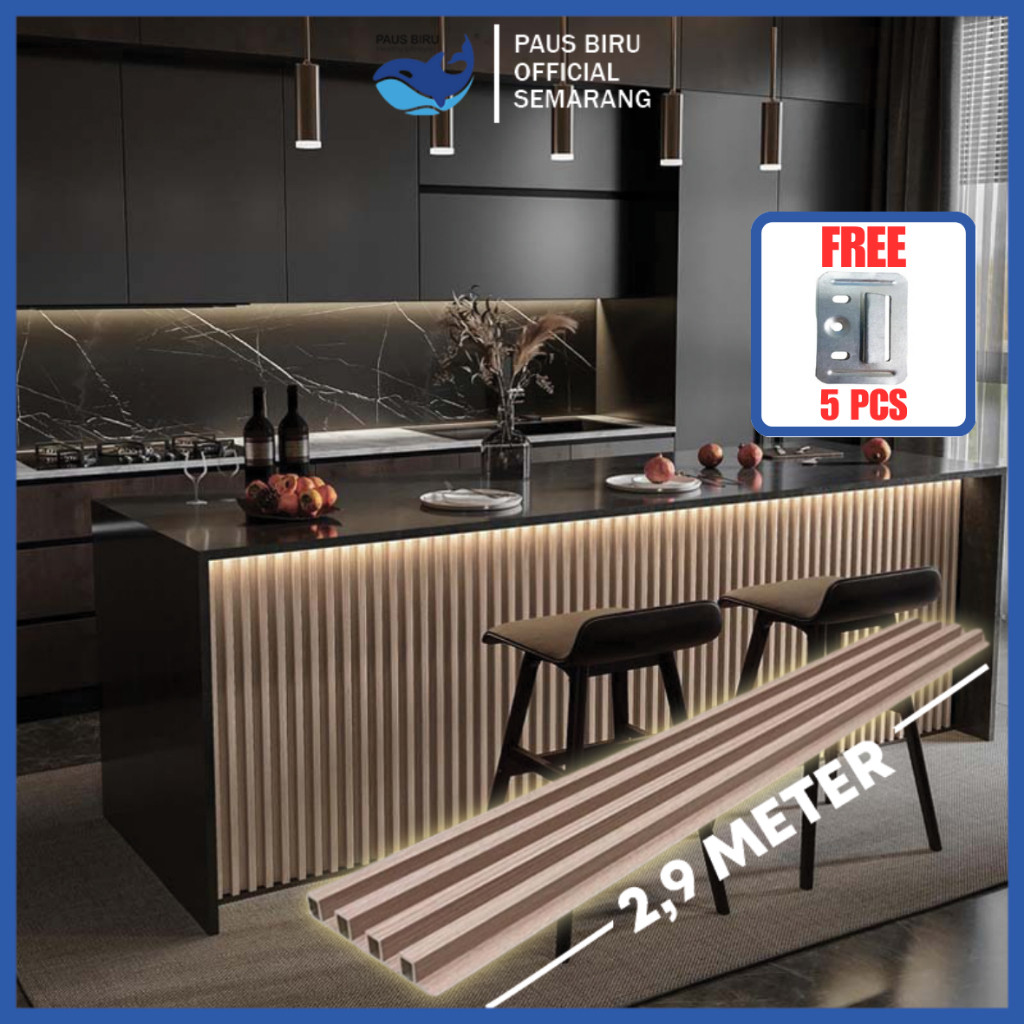 Jual DR48K Paus Biru - WALL WPC WOOD PANEL WALLPANEL WPC PVC KAYU DINDING UKURAN 2,9 METER ...