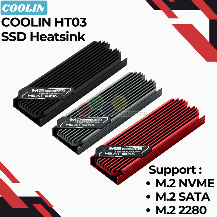 Jual Coolin HT03 Heatsink SSD M.2 SATA NVME Cooler Pasive Cooling | Shopee Indonesia