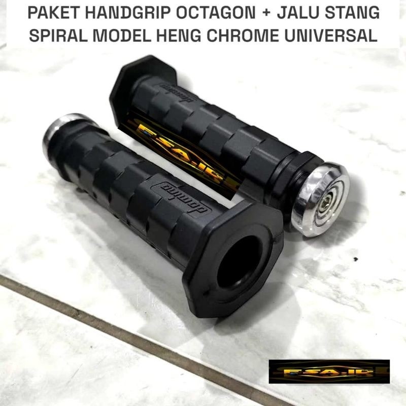 Jual PAKETAN VARIASI HANDGRIP OCTAGON KOTAK PLUS JALU BANDUL STANG ...