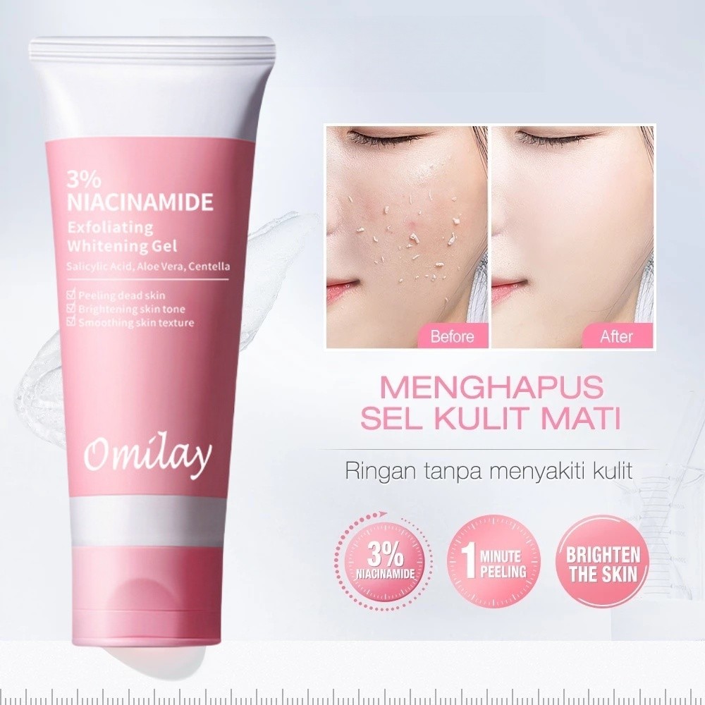 Jual Omilay Niacinamide Exfoliating Whitening Peeling gel 55ML Gel ...