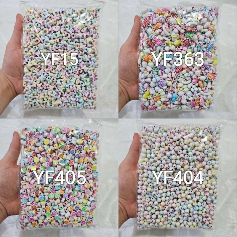 Jual (MGS) Mote Manik beads untuk Gelang DIY / MOTE AKRILIK MANIK MOTIF ...