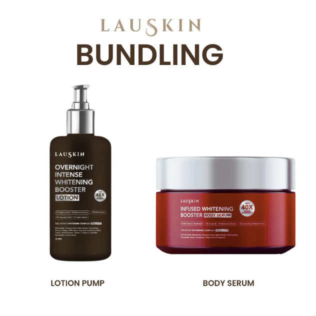 Jual Lauskin - (BUNDLING) LOTION 1 PCS + BODY SERUM 1 PCS | Overnight ...