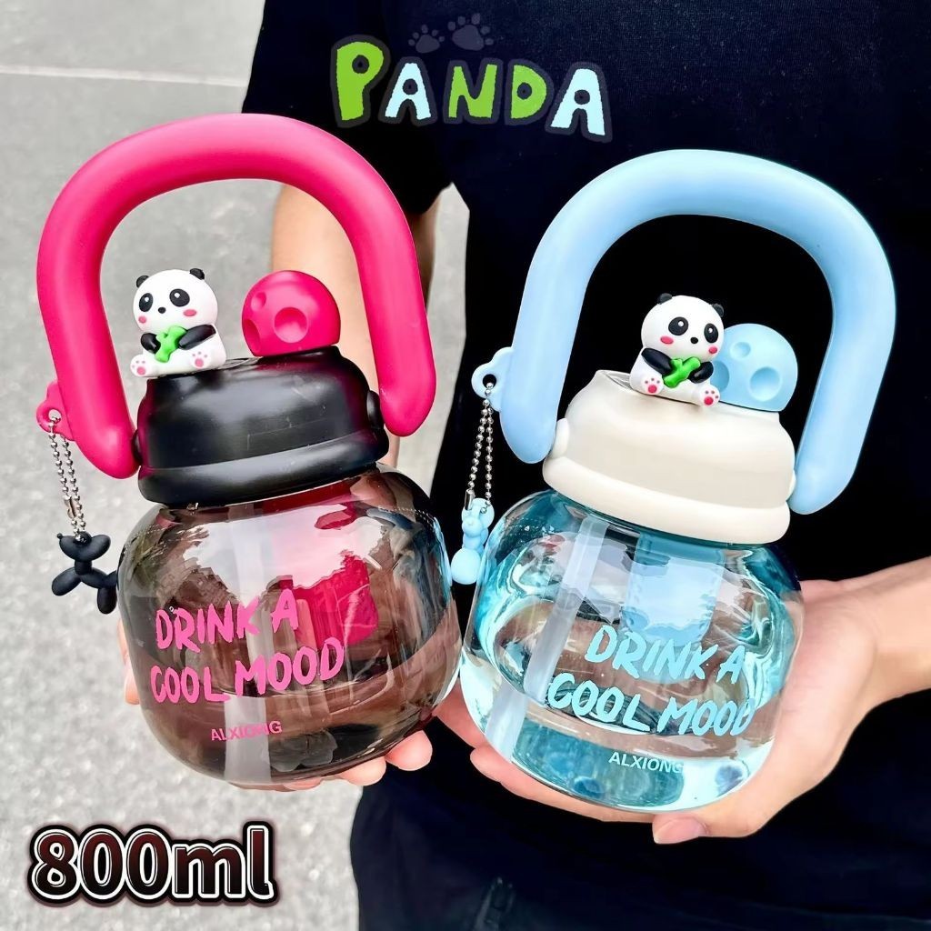Jual Botol Air Minum Anak 2 Sisi + Infused Water Bulat Motif lucu 800ml ...