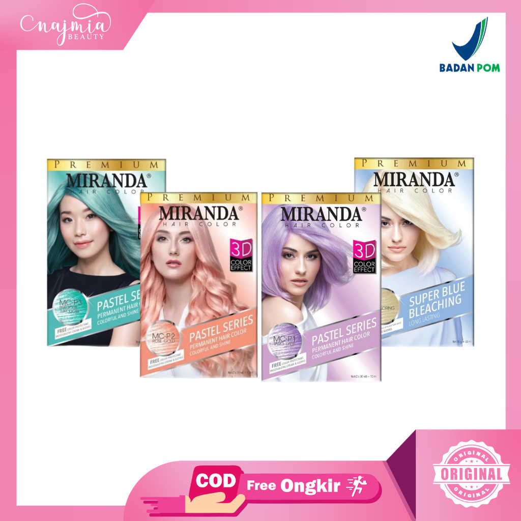 Jual Miranda Hair Color Pastel Series - Cat Rambut Semir Miranda Pastel ...
