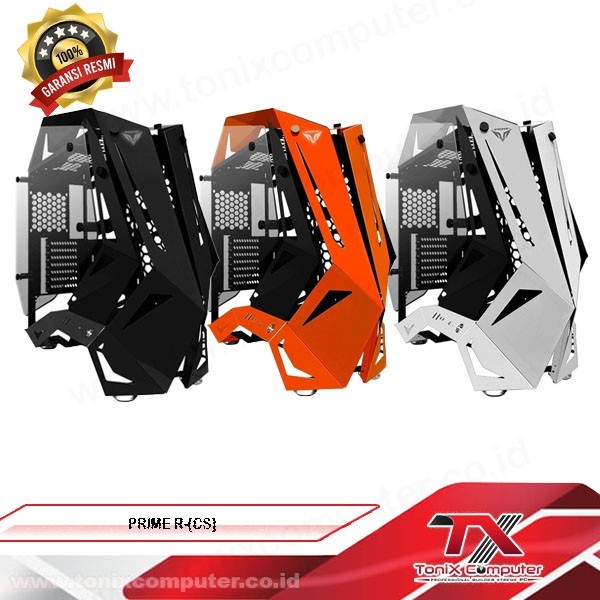 Jual PRIME R-[CS] BLACK | WHITE | ORANGE - ATX - ALUMUNIUM GAMING CASE ...