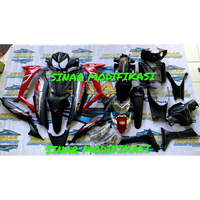 Jual full set body halus kasar supra x 125 fi injeksi 2015 2016 2017 ...