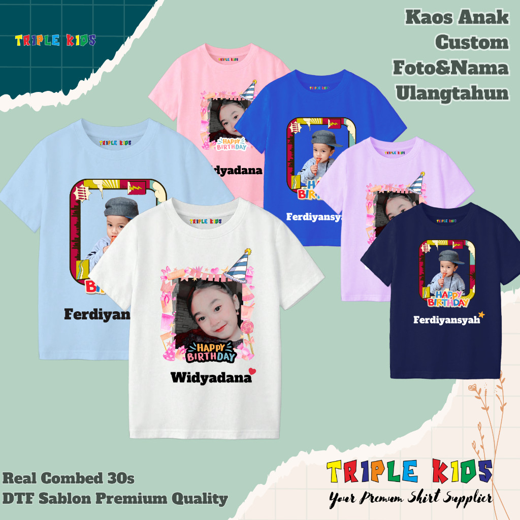 Jual Kaos ulang tahun Anak / Baju Ultah Keluarga Kaos custom FAMILY ...