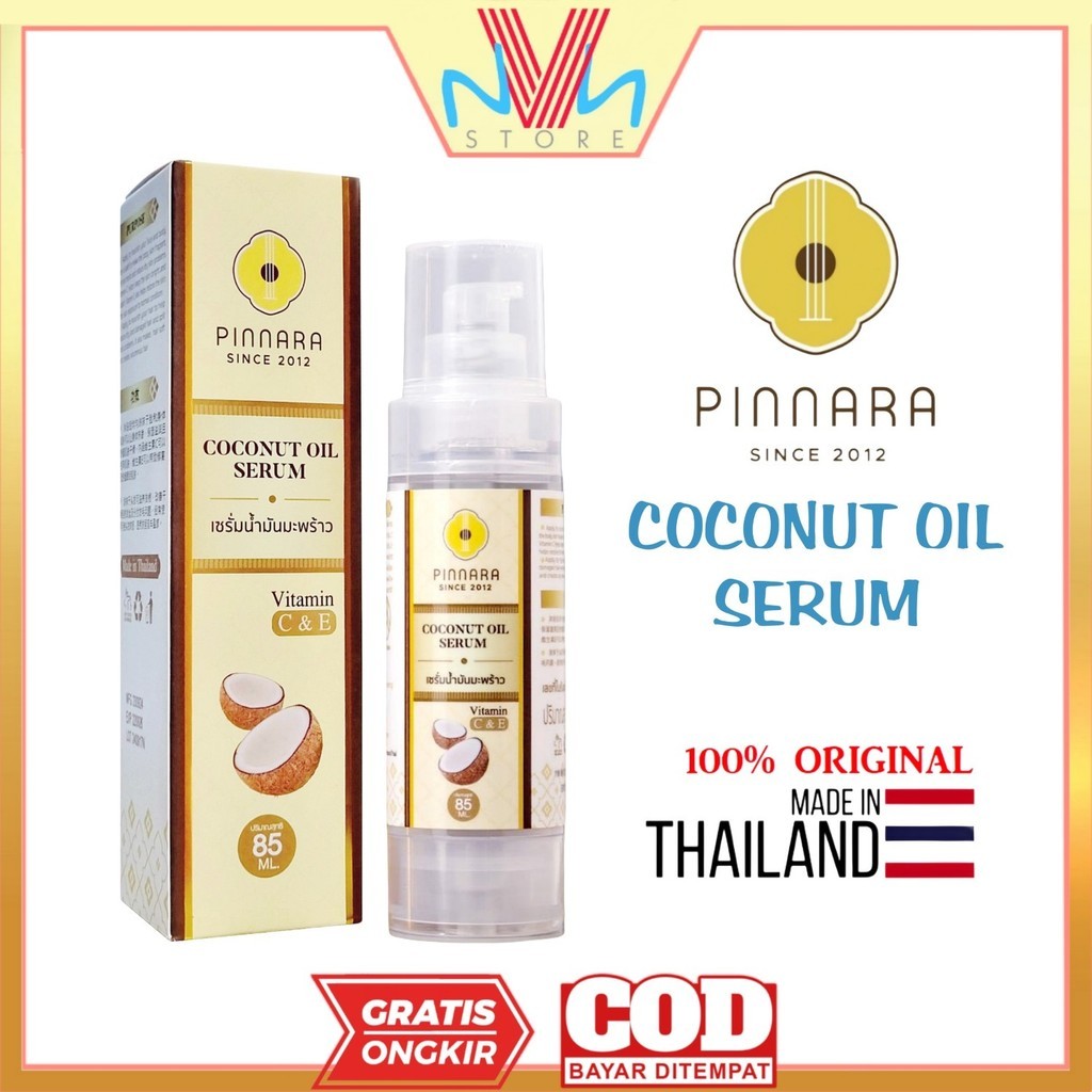 Jual PINNARA COCONUT OIL SERUM 85ml - SERUM MINYAK KELAPA UNTUK KULIT ...