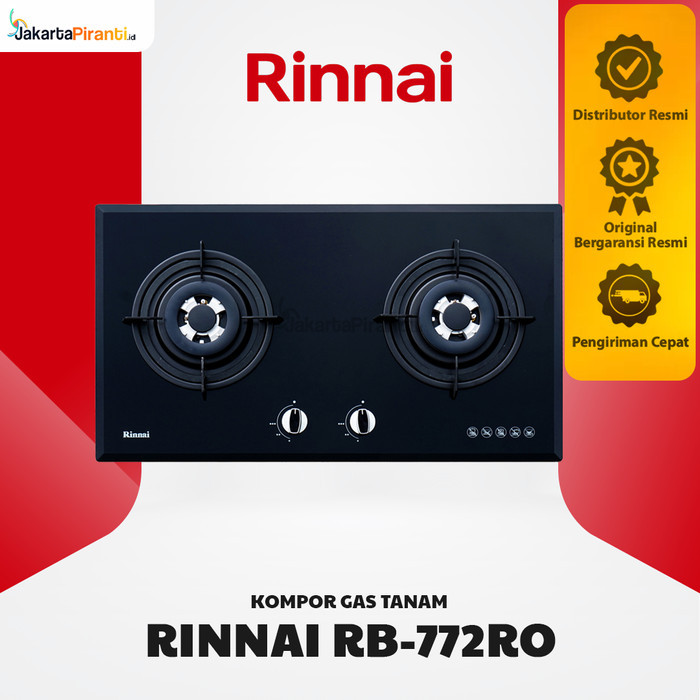 Jual Built-in Gas Hob Kompor Gas Tanam 2 Tungku Rinnai RB-772 RO G - Tanpa Bubble | Shopee Indonesia