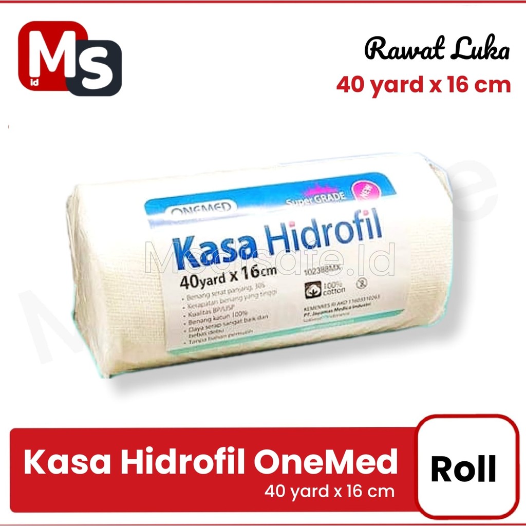 Jual Kasa Hidrofil 40 Yard x 16 Cm Onemed / Roll | Shopee Indonesia