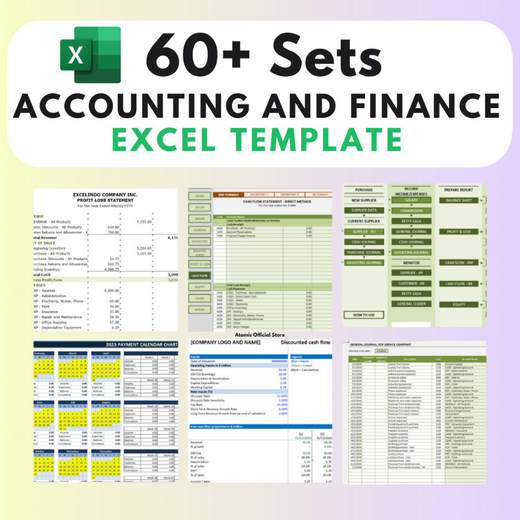 Jual W36 [ INSTAN ] 60+ Set Template Excel Akuntansi Dan Keuangan ...