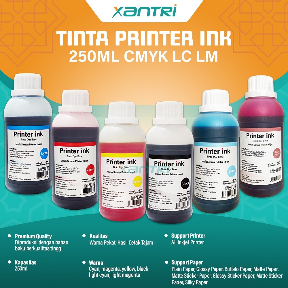 Jual Xantri - Tinta Dye Base Compatible For Printer Canon IP2770 IP2870 ...