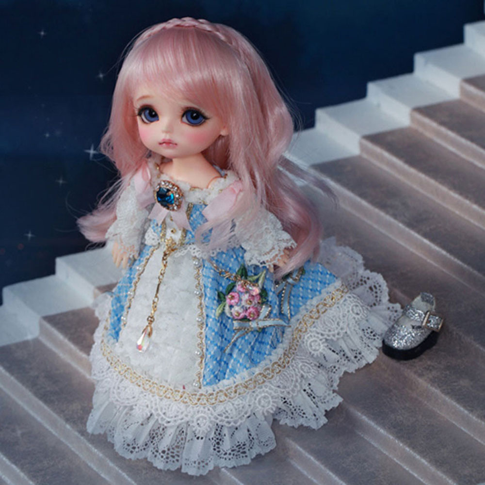 Jual 1/8 BJD dolls BJD happy Fashion cute yellow happy doll with eyes ...