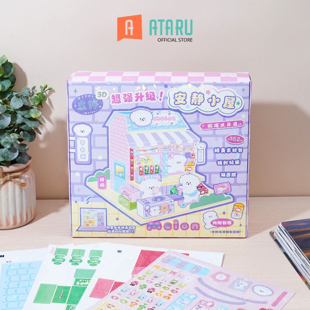 Jual Ataru Stiker House Melon Mix Design 3D Stiker Dekoratif Lucu Cute ...