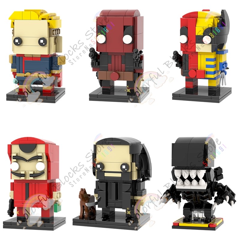 Jual Creative Series Movie Characters Building Blocks DIY Sci-Fi Alien ...