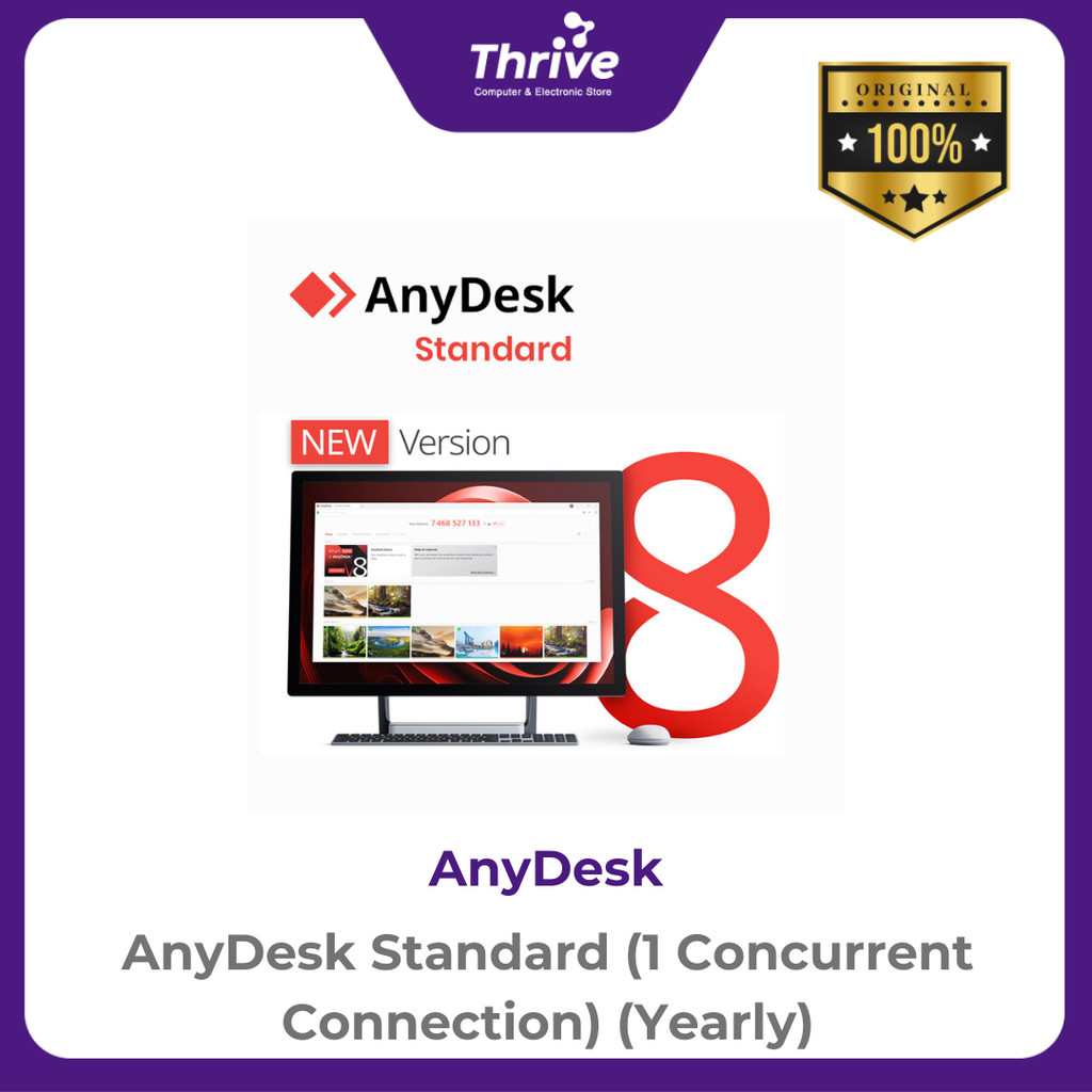 Jual AnyDesk Standard (1 Concurrent Connection) (Yearly) | Shopee Indonesia