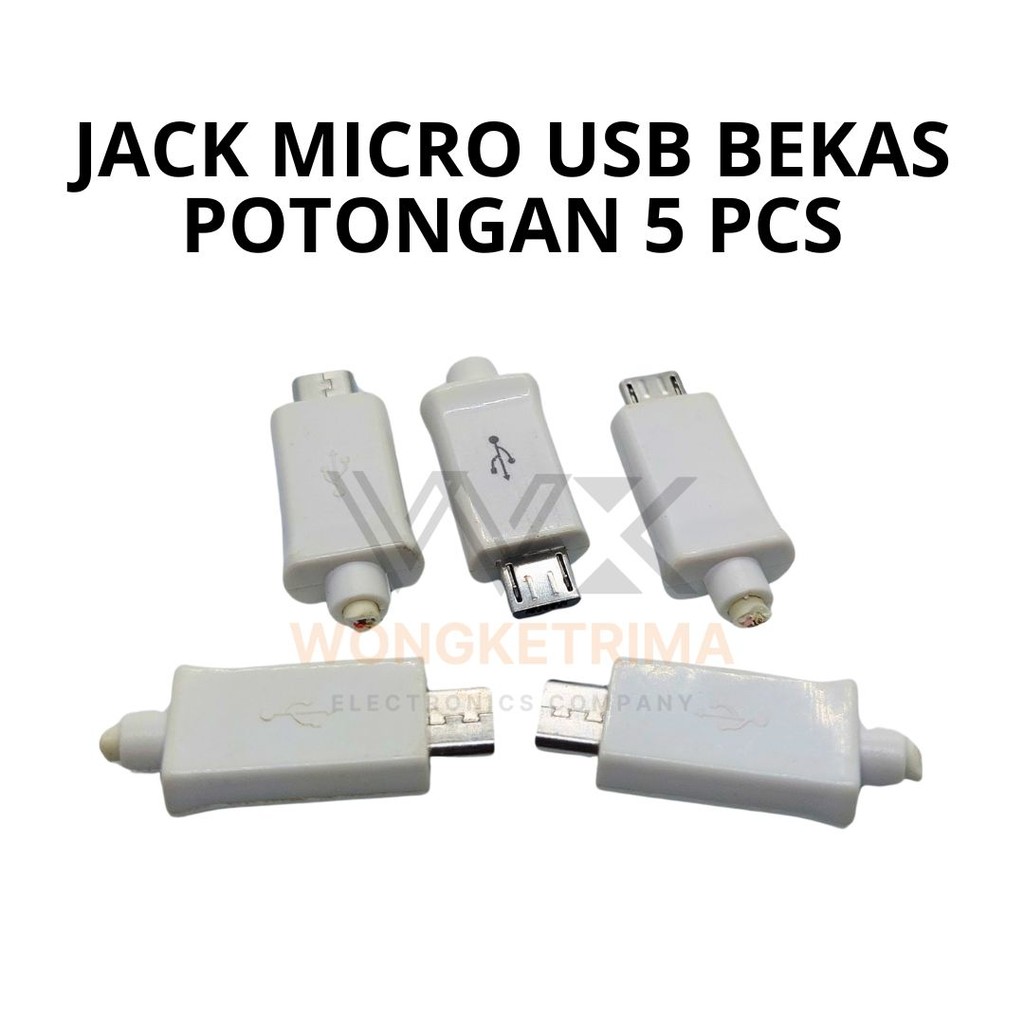 Jual JACK MICRO USB BEKAS POTONGAN 5 PCS | Shopee Indonesia