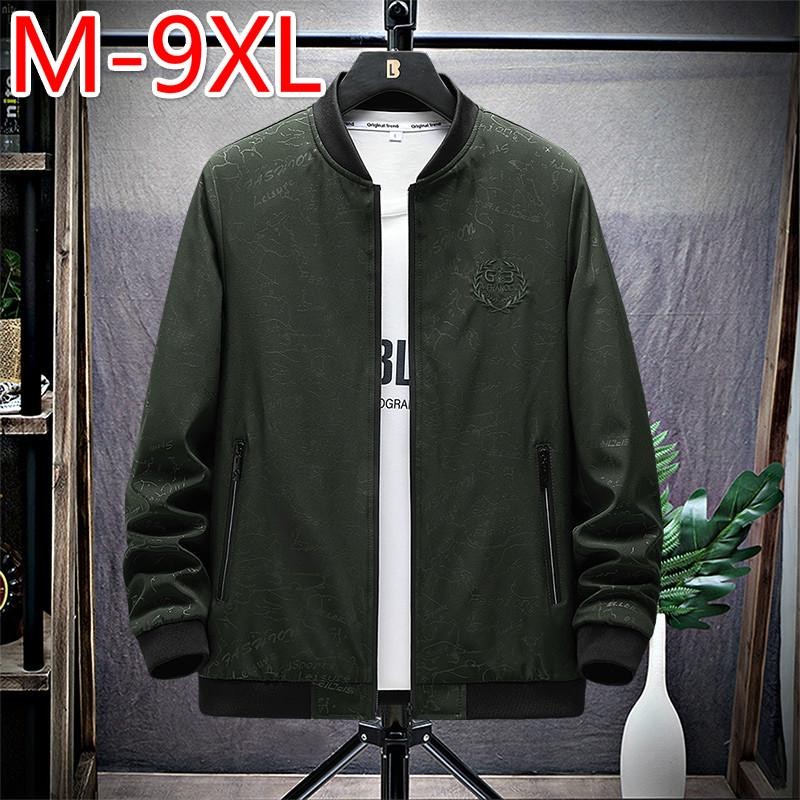 Jual 45-150KG Wearable Men Autumn Spring 9XL Jacket Plus Size Long ...