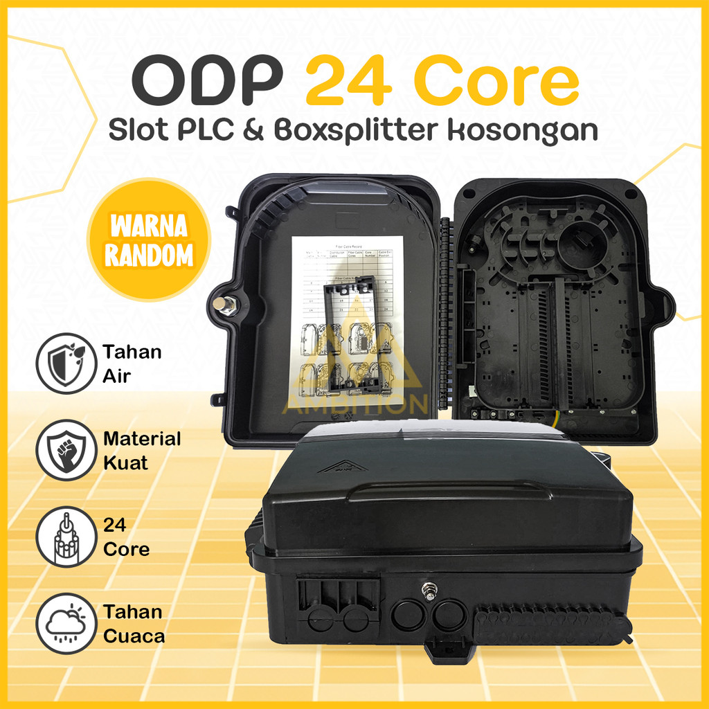 Jual ODP 24 Core Model PLC Dan Adapter Splitter NEW! NO RING Warna ...