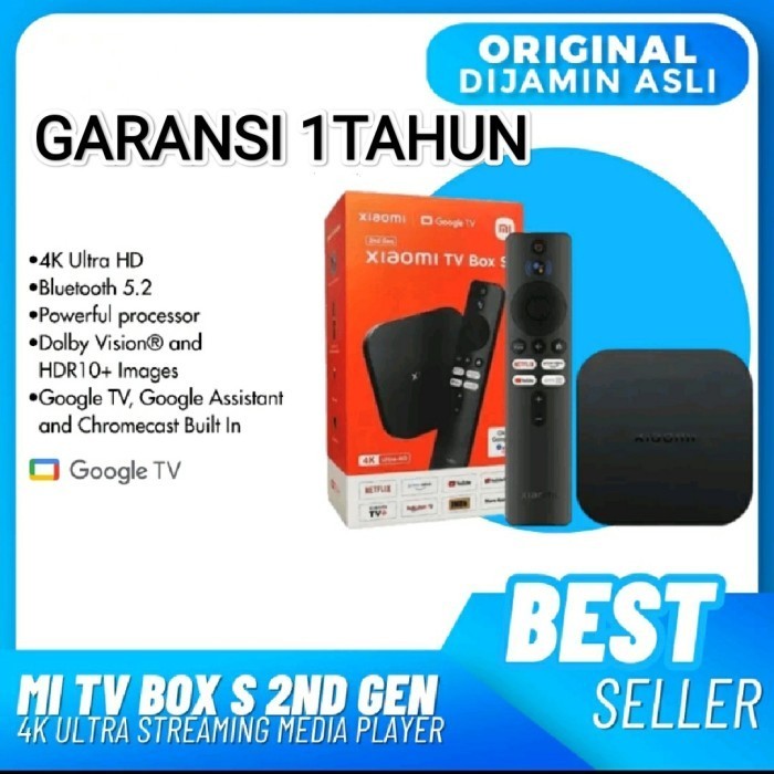 Jual mi tv box 2nd gen mibox s 4k generasi ke 2 android tv box | Shopee Indonesia