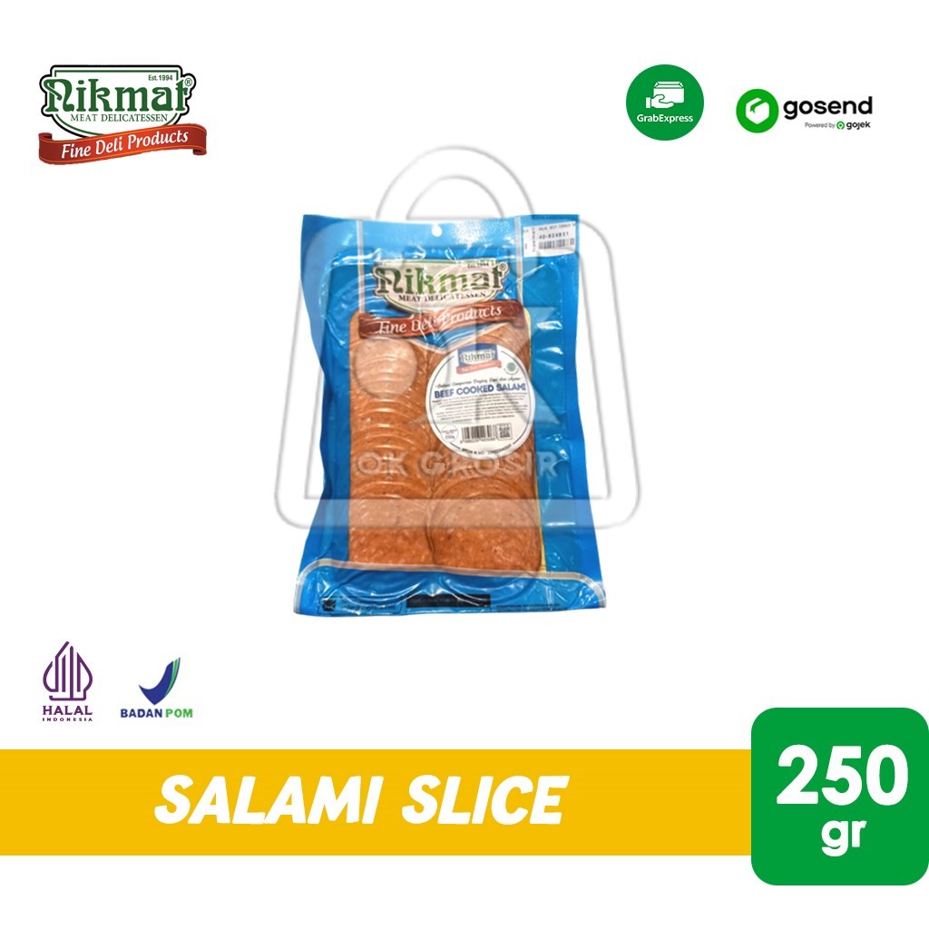 Jual Beef Salami Sliced Nikmat Daging Sapi Bumbu Salami (KHUSUS INSTANT ...