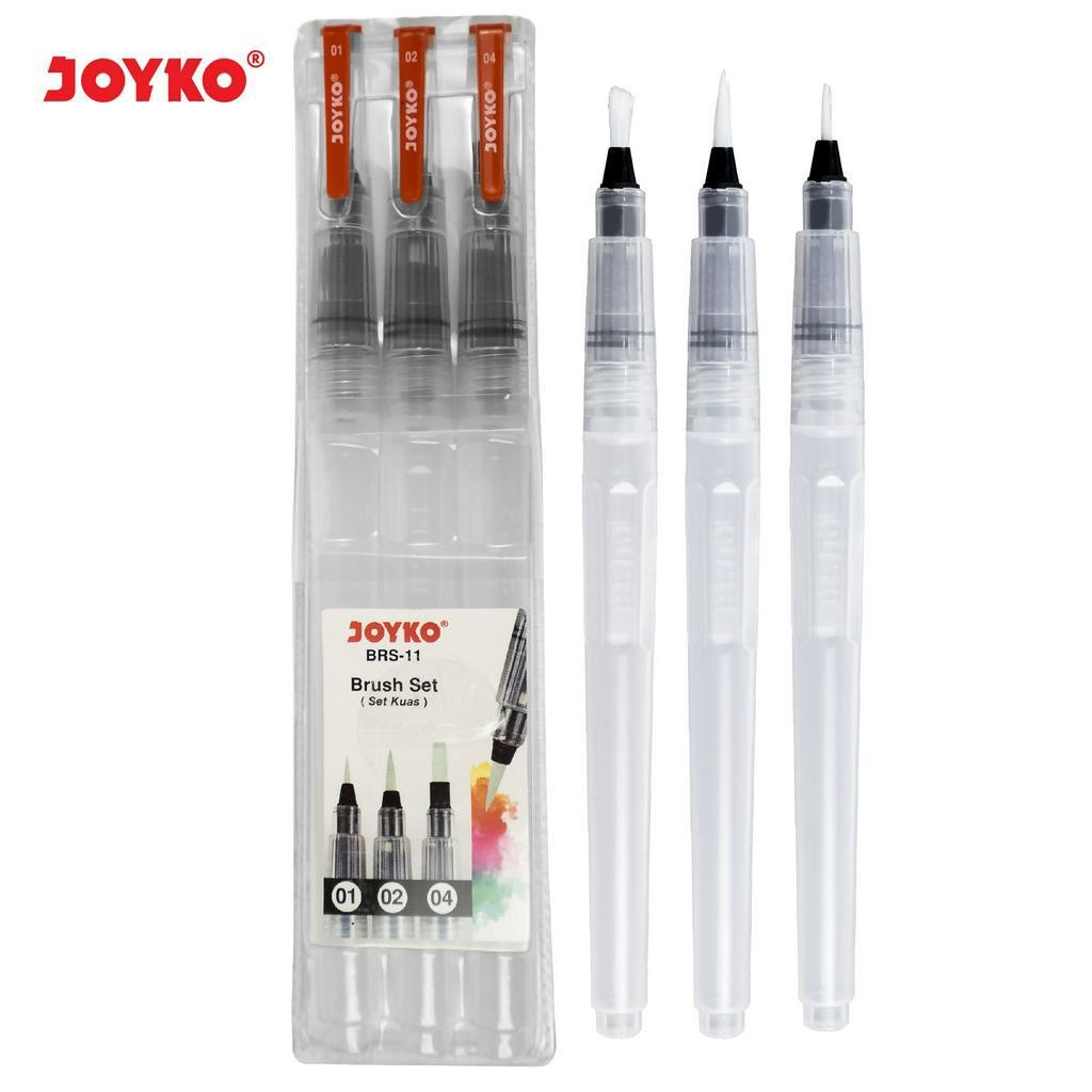Jual Brush Set Alat Lukis Kuas Cat Air Poster Acrylic Joyko BRS-11 ...