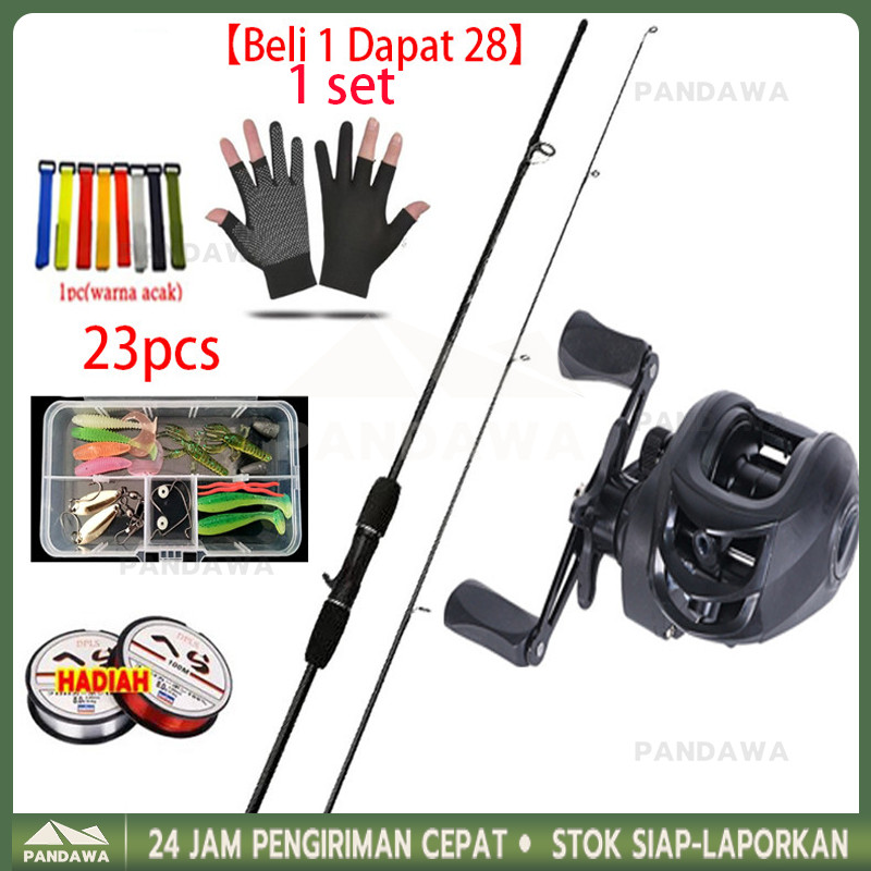 Jual 【beli 1 dapat 28】 1.6M/1.8M/2.1M/2.4M Joran Pancing Set / joran pancing 1 set murah ...