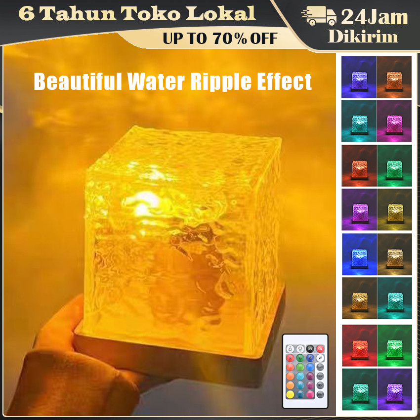 Jual Lampu LED Crystal Aurora / Lampu Tidur Minimalis dan Romantis / 16 ...