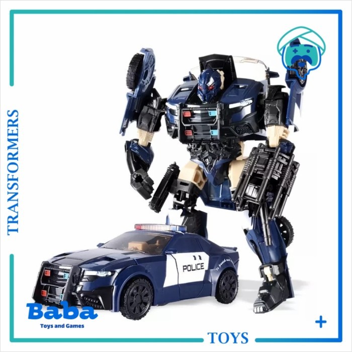 Jual Mainan Robot BMB Transformers Police Barricade Deformation ...