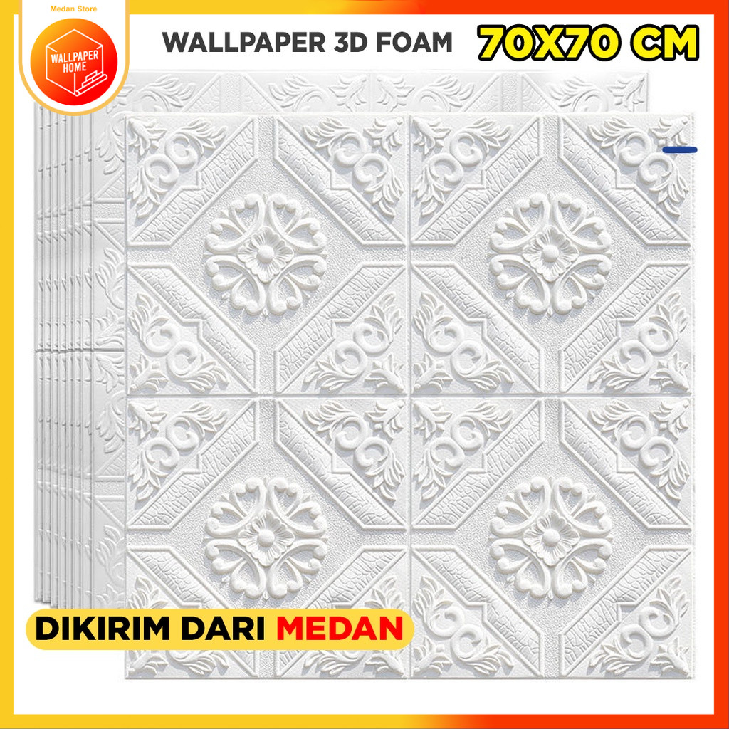 Jual Wallpaper 3D Foam Dinding Motif Batik More High Quality Wallfoam ...
