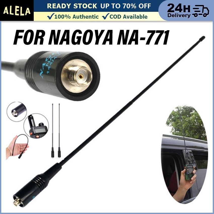Jual Antena Nagoya NA-771 SMA Female 144 / 430 MHz Dual Band Baofeng Panjang 40 cm | Shopee ...