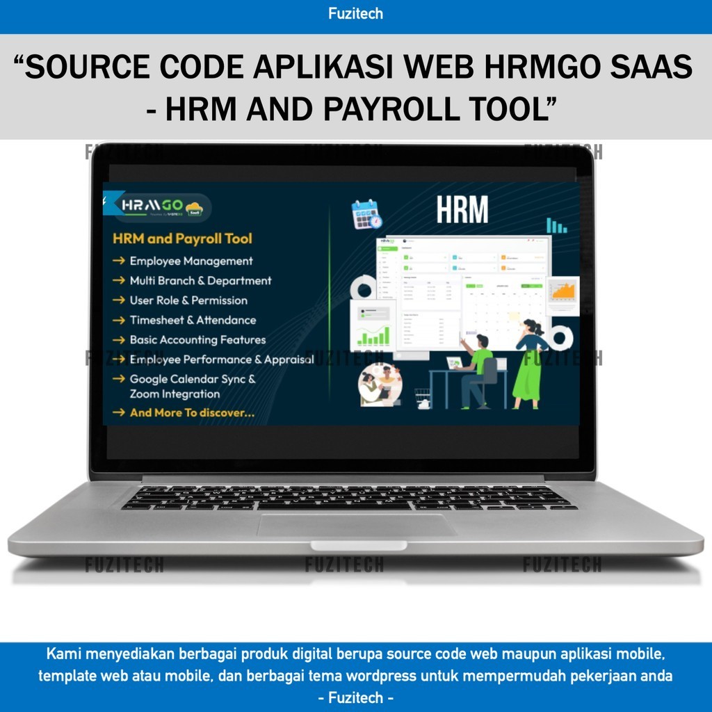 Jual SOURCE CODE APLIKASI WEB HRMGO SAAS - HRM AND PAYROLL TOOL D47 FUZITECH | Shopee Indonesia