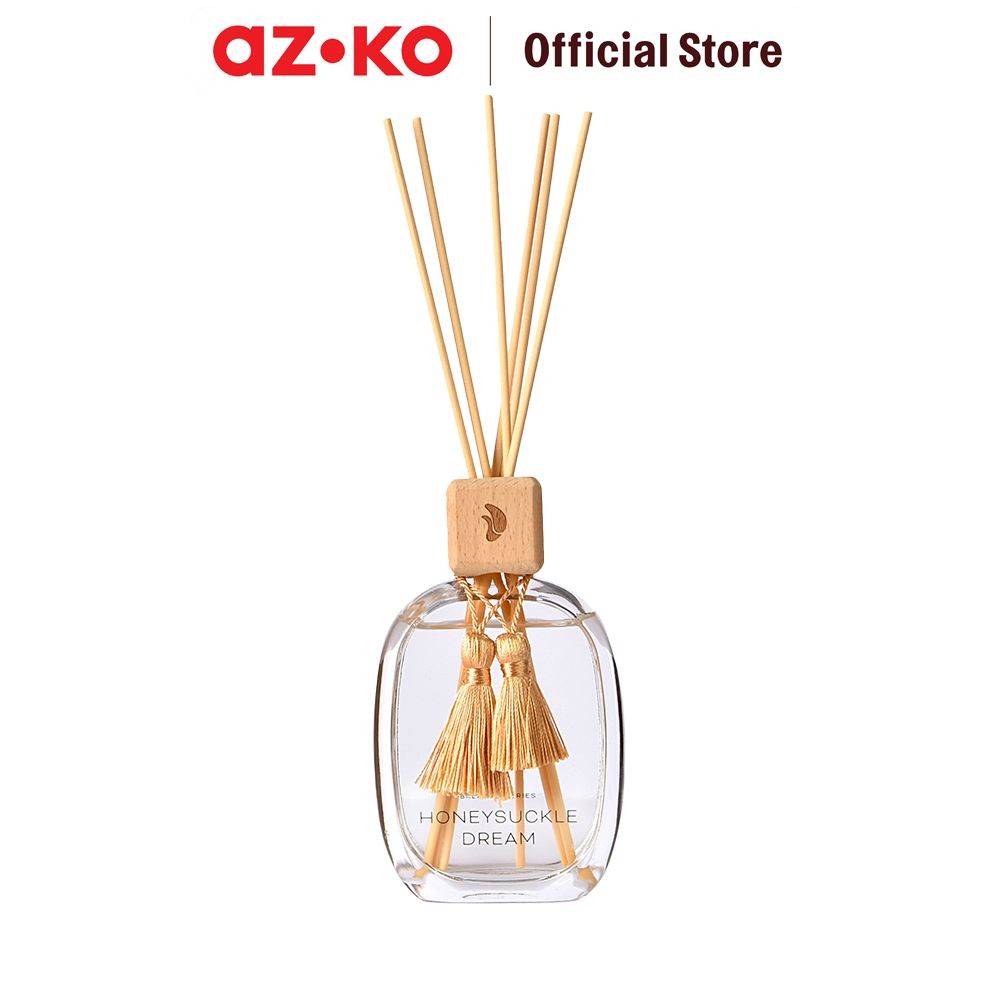 Jual AZKO Breathe 120 ml Honeysuckle Dream Reed Diffuser Rattan Sticks Freshener Aromaterapi ...