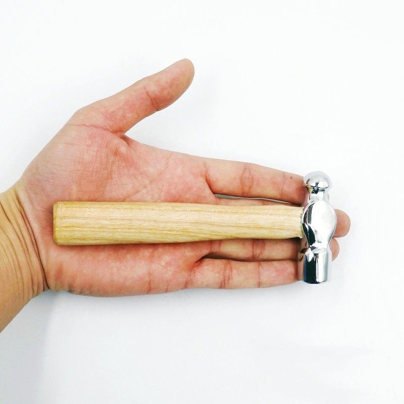 Jual Mini Hammer Smashing Walnut Round Head Wooden Handle Hammer Car ...