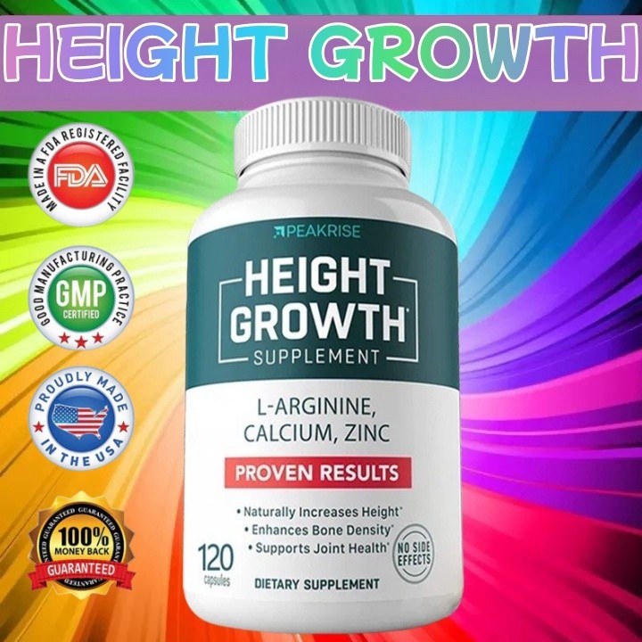 Jual Height Increasing Vitamin Calcium Pills Increase Bone Development ...
