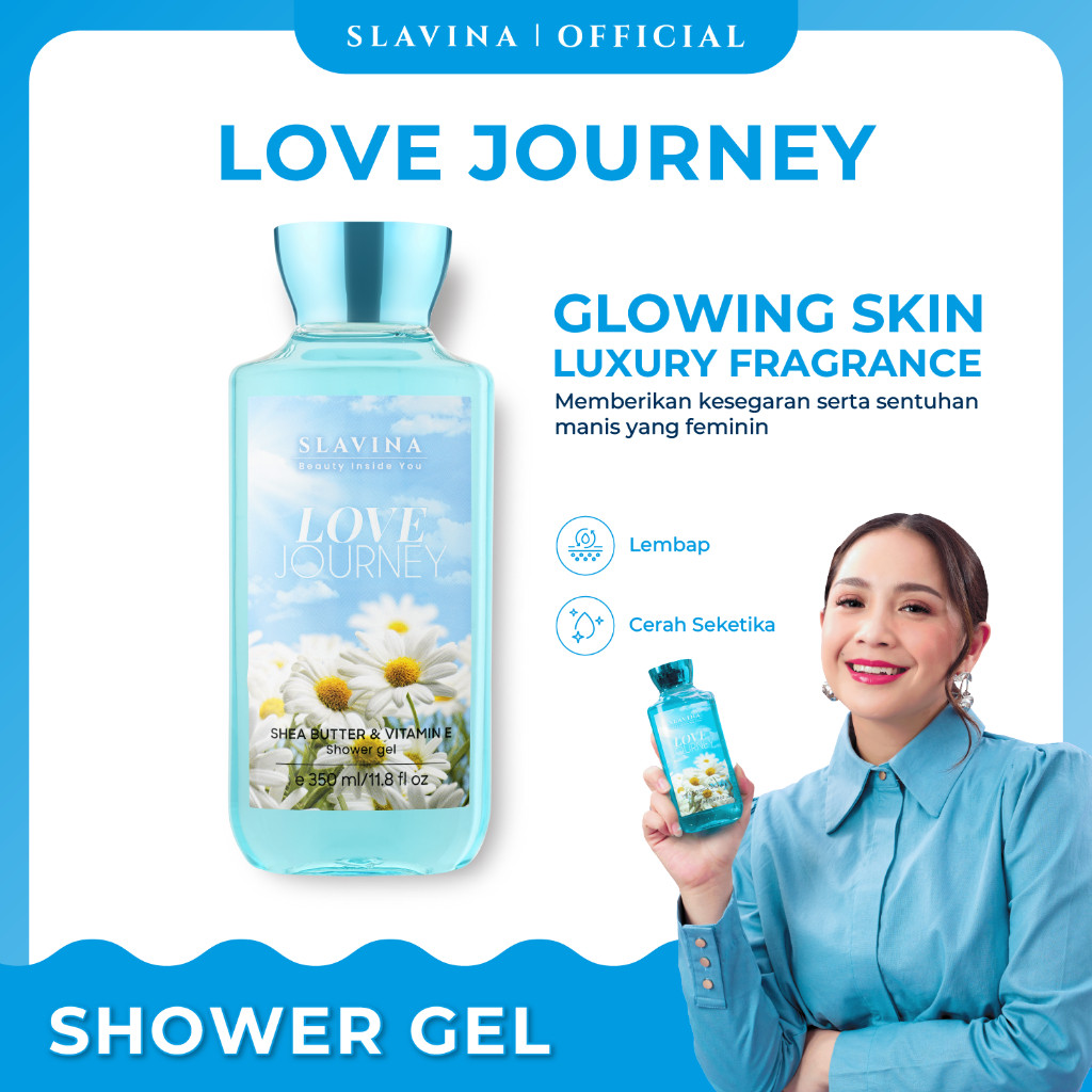Jual SLAVINA Shower Gel Love Journey Sabun Cair Sabun Mandi Dengan ...