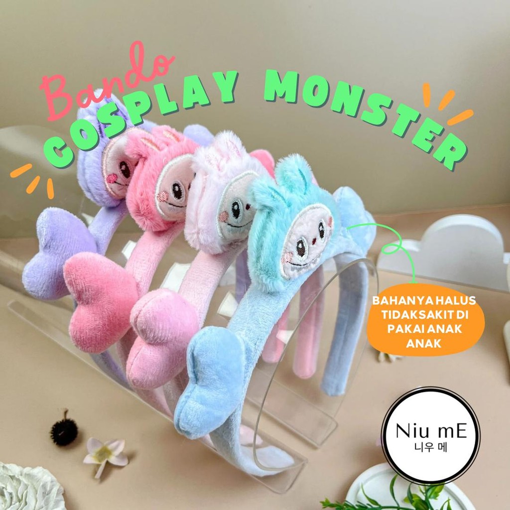 Jual Bando Labubu Cosplay Monster Lucu Kartun Anak Headband | Shopee ...