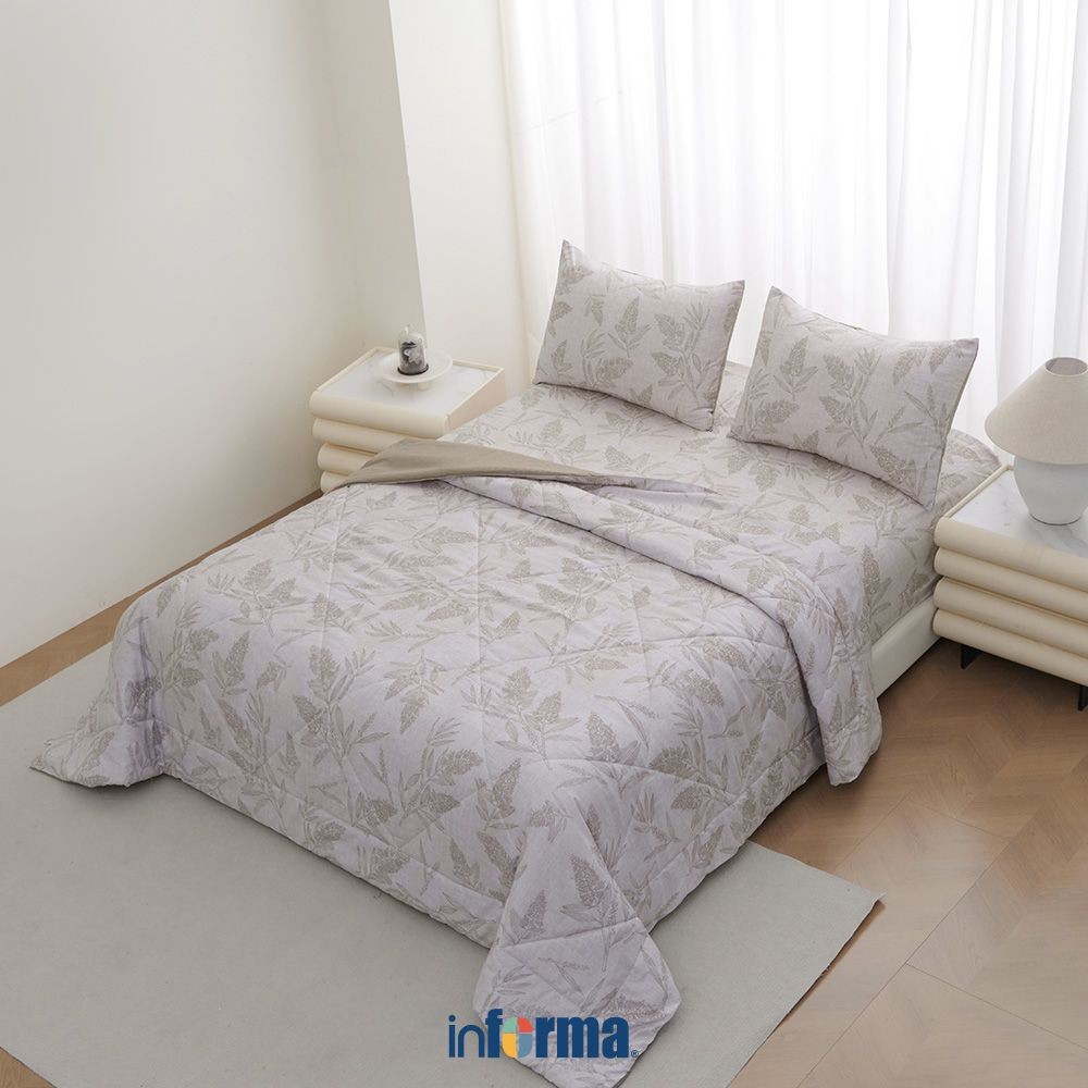 Jual Informa Set Seprai Microfiber Print Valyn King Queen Single ...