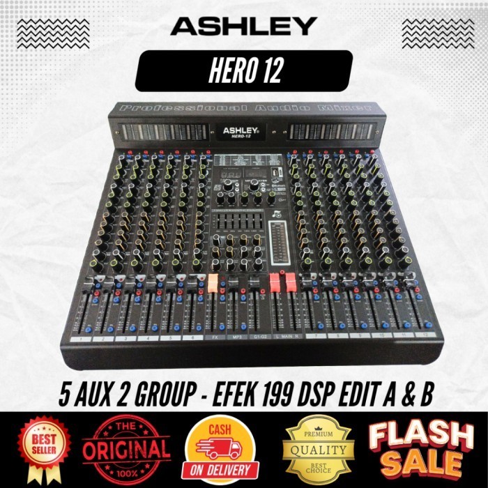 Jual Mixer 12 Channel Ashley Hero 12 Original Produk | Shopee Indonesia