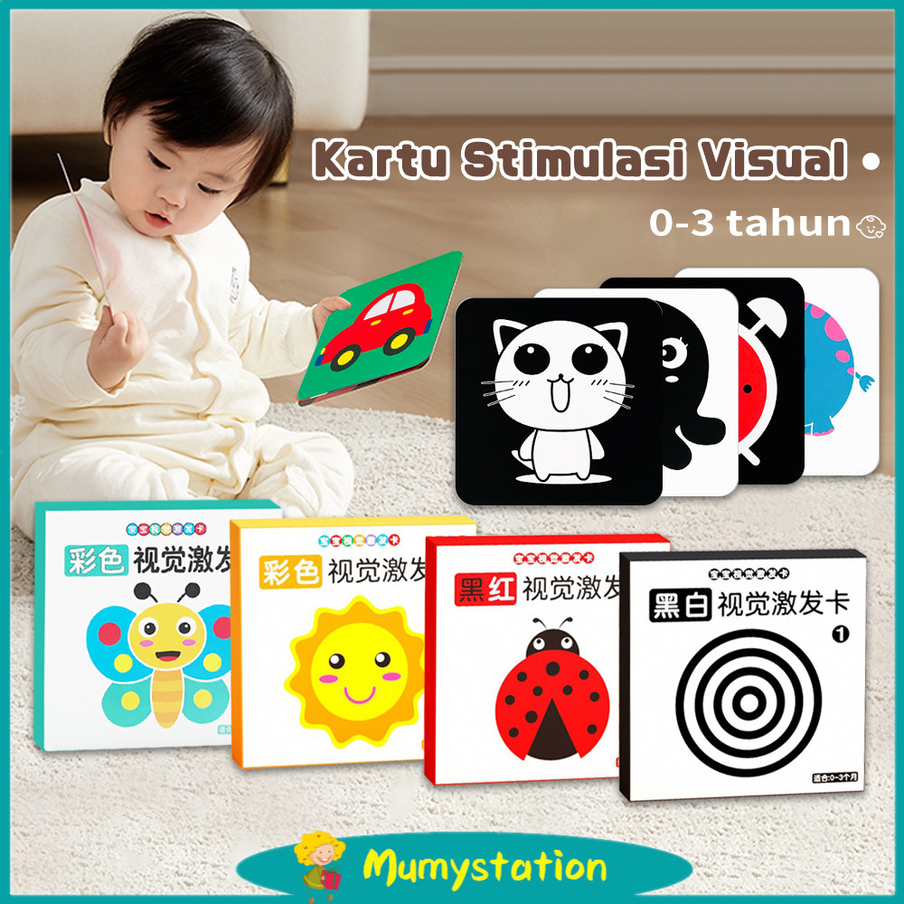 Jual Mumystation Flashcard Visual Stimulasi Bayi Mainan Kartu Pintar 0 ...