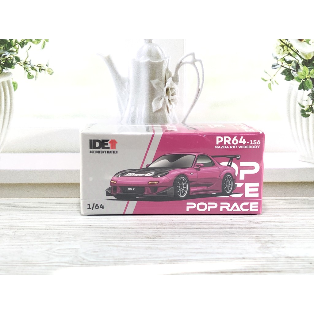 Jual POP RACE 64 PR64-156 MAZDA RX7 WIDEBODY PINK OFFICIAL IDE DIECAST ...