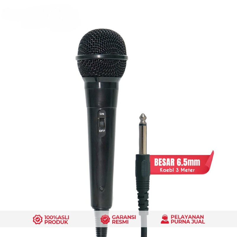 Jual 【Ready】Dengan Kabel Mikrofon Dynamic Microphone Mic Karaoke ...