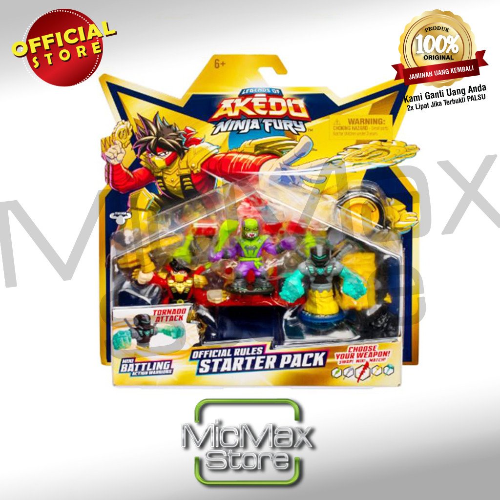 Jual Legends of Akedo S7 Ninja Fury Official Rules Starter Pack 15333 | Shopee Indonesia