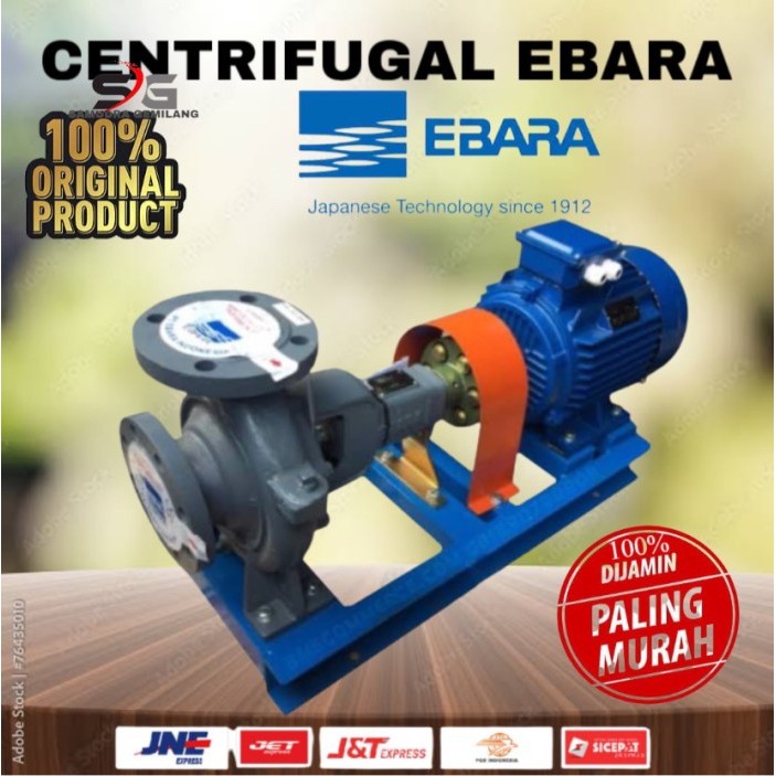 Jual POMPA CENTRIFUGAL EBARA 150 X 125 FSHA Gp + motor 11Kw 15 Hp ...