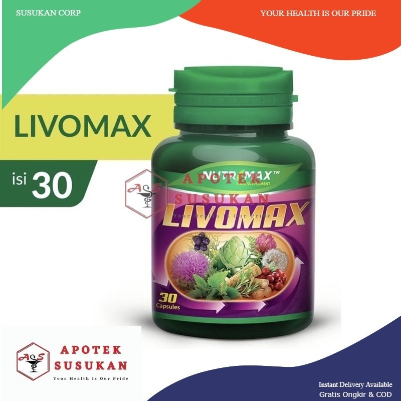 Jual NUTRIMAX LIVOMAX Vitamin Untuk Hati & Ginjal (Liver & Kidney Duo ...