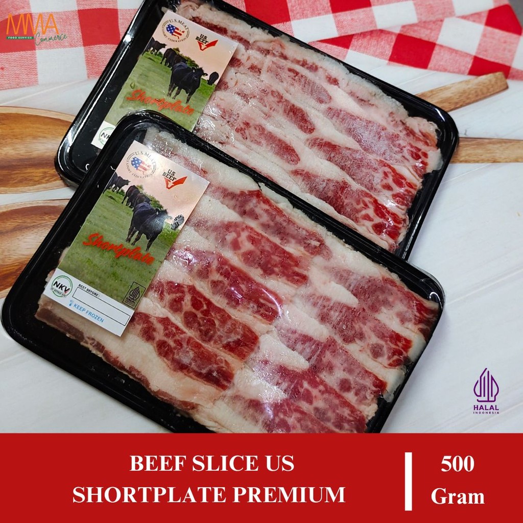 Jual Beef Slice US Shortplate Premium / Daging Sapi Slice - 1000 gram 1 ...
