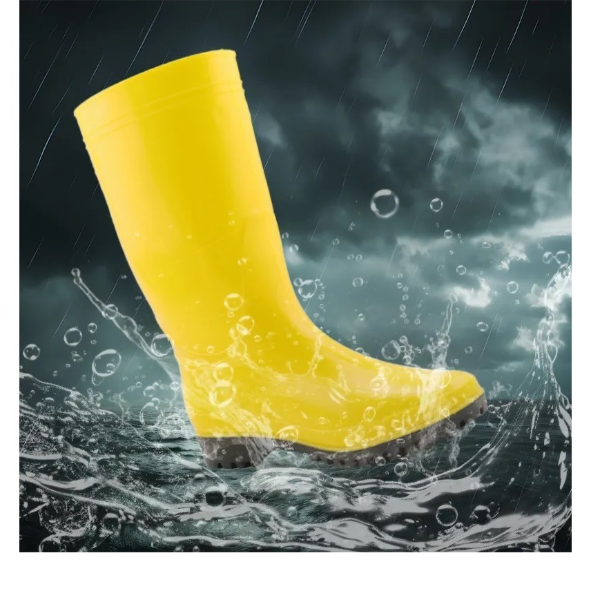 Jual SEPATU BOOTS WANITA PRIA RUBBER/KARET JEEP HIJAU KUNING HITAM ...