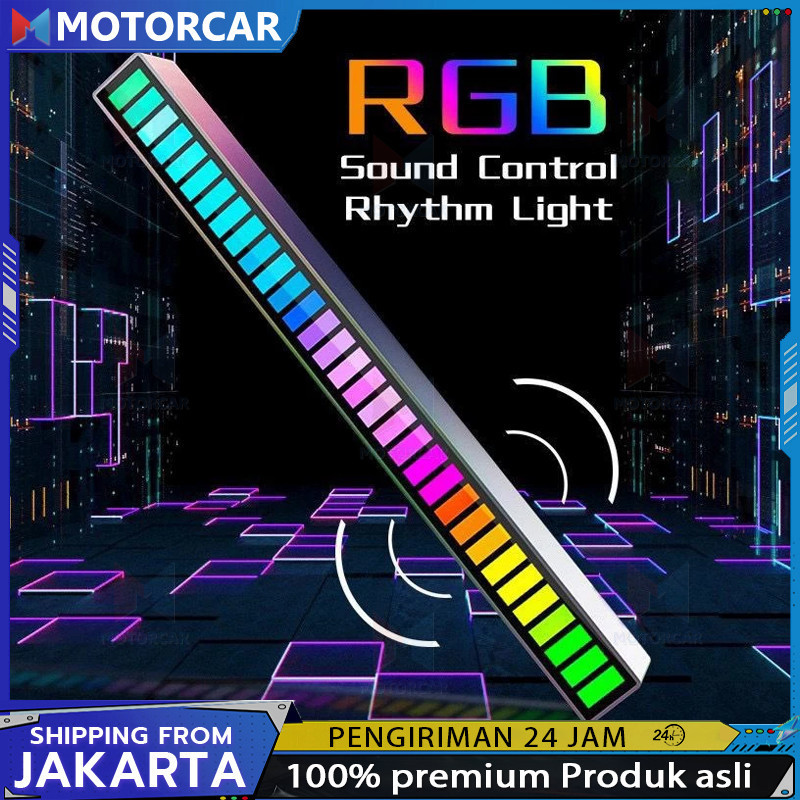 Jual Lampu Musik LED RGB Bar Strip Spectrum Sound Control Atmosphere ...